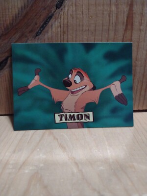 1994 Skybox The Lion King: Series 1. #73 TIMON . Disney Trading Card ...