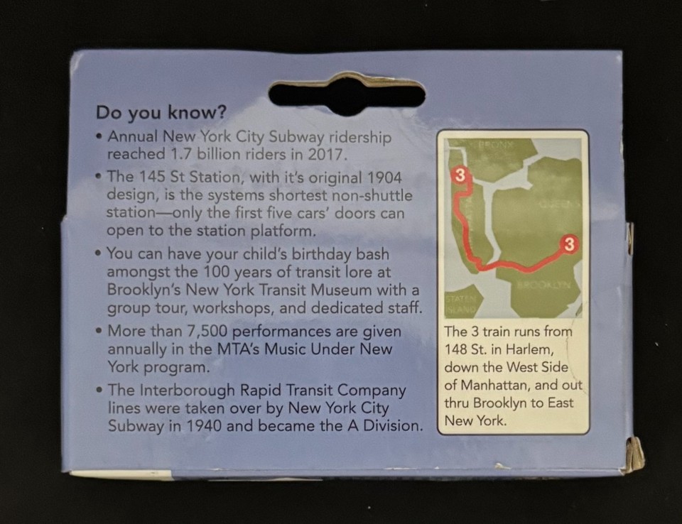 MuniPals New York City Subway 3 Train 7 Avenue Express Wooden Railway ...