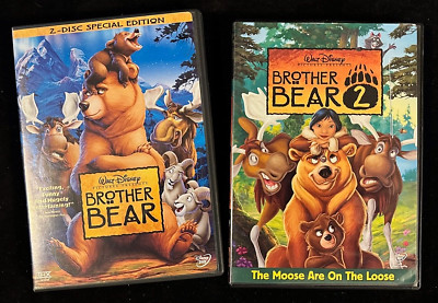 Walt Disney Brother Bear DVDs Brother Bear Part 1 And Brother Bear Part ...
