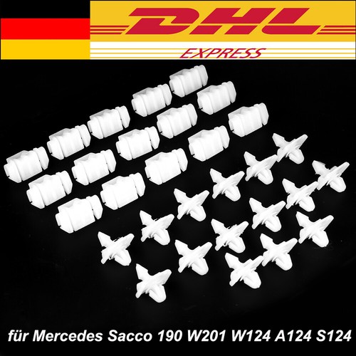 30x Klammern Clips Beplankung für Mercedes 190 W201 W124 0019884981 ...