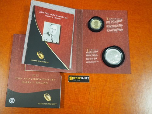 2015 P REVERSE PROOF HARRY S. TRUMAN DOLLAR & SILVER MEDAL COIN ...