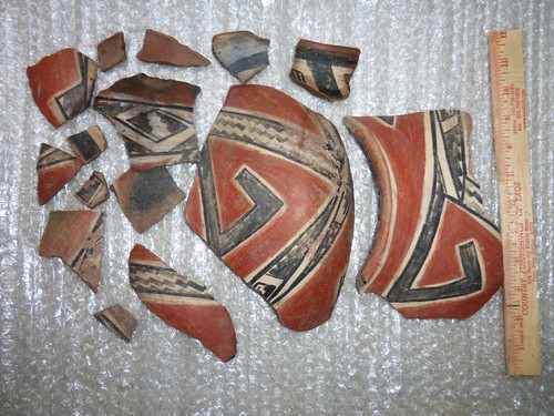 Ancient Native American Anasazi Pottery Jar Shards ...