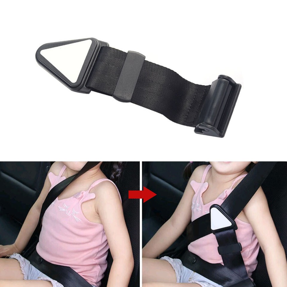 2X Child Seat Belt Retainer Shoulder Guard Buckles Adjustment Anti ...