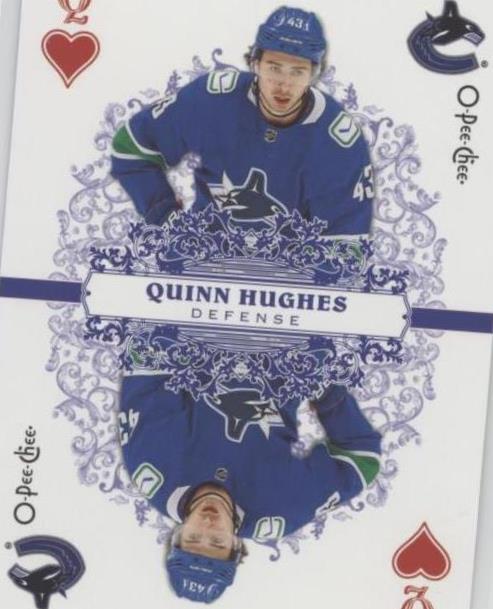 2022-23 O-Pee-Chee - Playing Cards Quinn Hughes #Q-HEARTS for sale ...