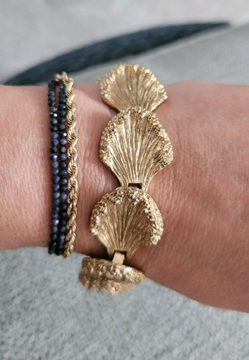 Vintage Scallop Shell Bracelet Designer Shell Bracele… - Gem