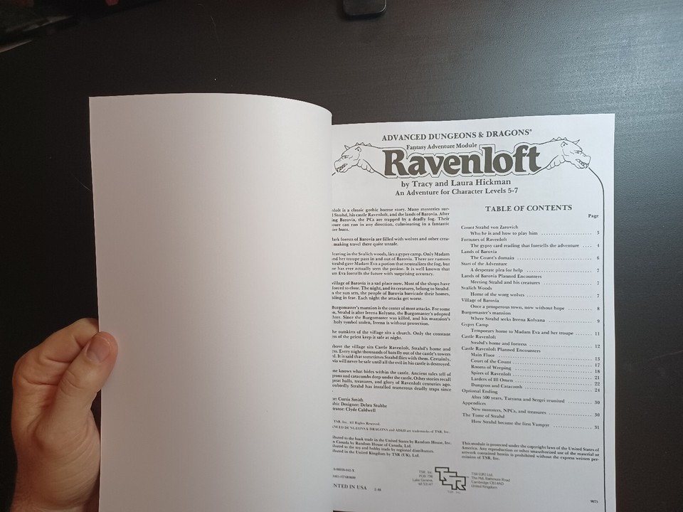 I6 Ravenloft (1e) - Dungeons & Dragons - D&D - AD&D | eBay