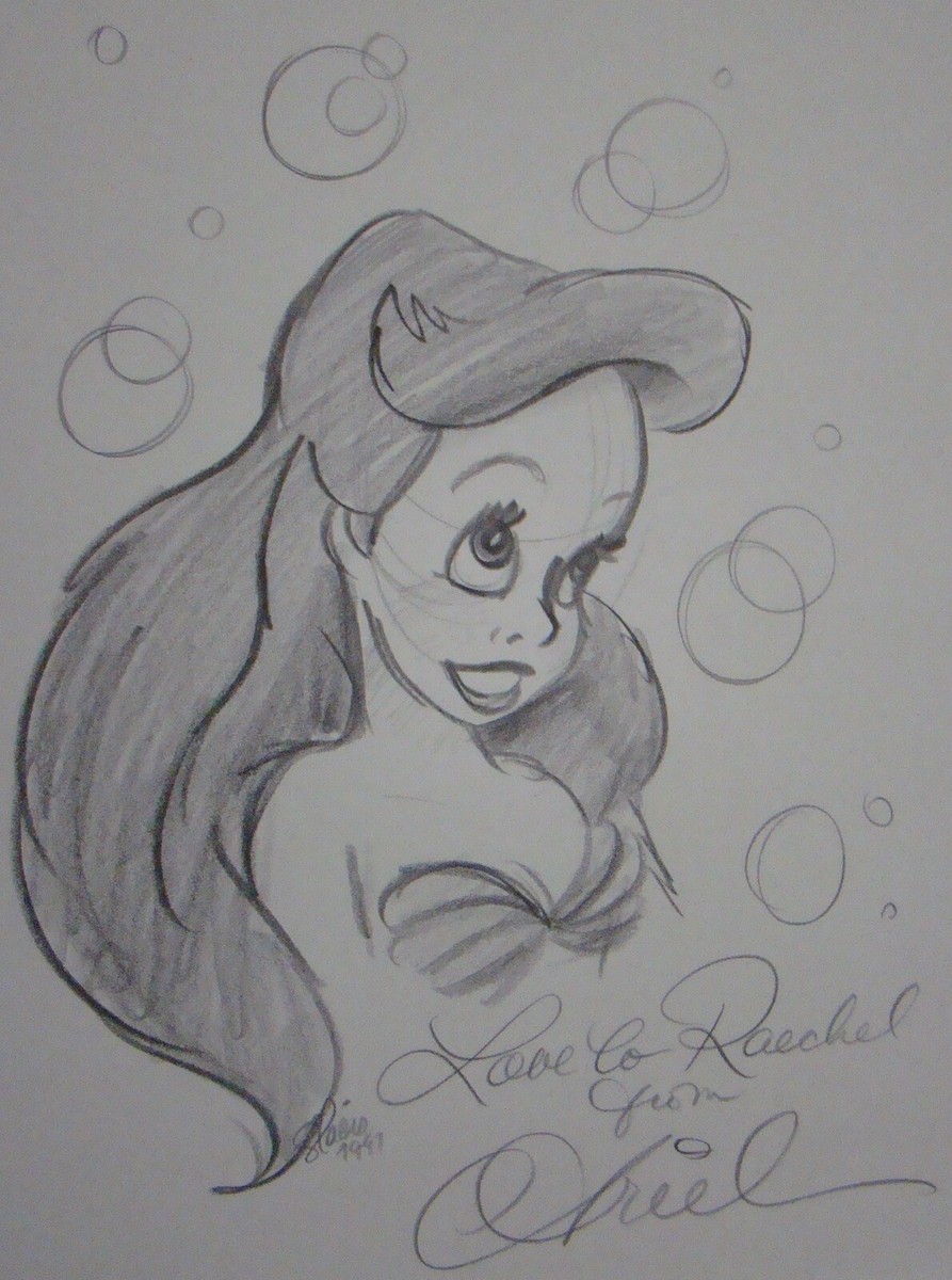 Disney Princess Ariel Pencil Drawings