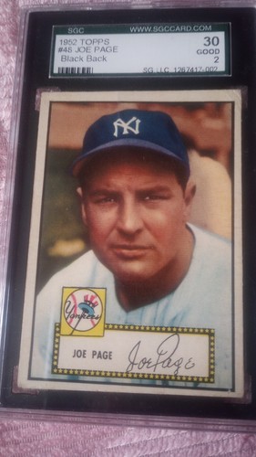 1952 Topps - Joe Page #48 Red Back for sale online | eBay
