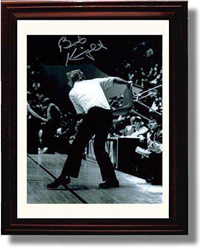 Unframed Bobby Knight - Indiana Hoosiers "the Chair" B&W Autograph ...