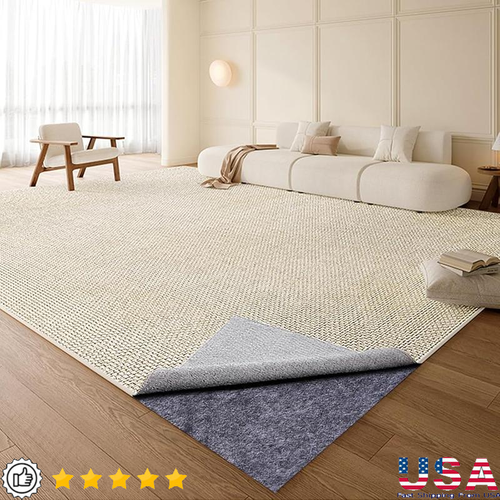 Non-Slip Waterproof Carpet Pad 5x7 Thick Felt Rug Pad All Flooring ...