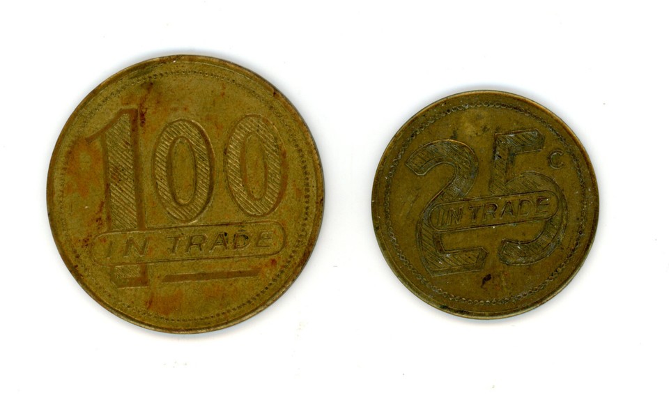 2 Vintage US Army Fort Hood, Texas NCO O.M. Good For 25 Cents & $1.00 ...