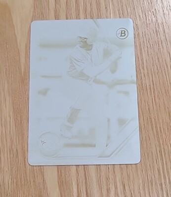 2019 Bowman Prospect Yellow Printing Plate #BP135 Jesus Sanchez 1/1 ...