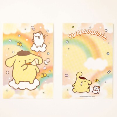 Pompompurin Postcards Sanrio Characters Rainbow of Colorful Cute for ...