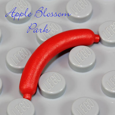 NEW Lego Minifig RED HOT DOG Minifigure Weiner Sausage Kitchen Grill ...