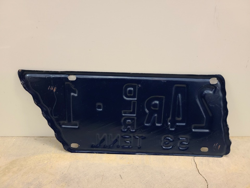 Vintage 1953 Tennessee Dealer License Plate ORIGINAL? REPAINT? NOS ...