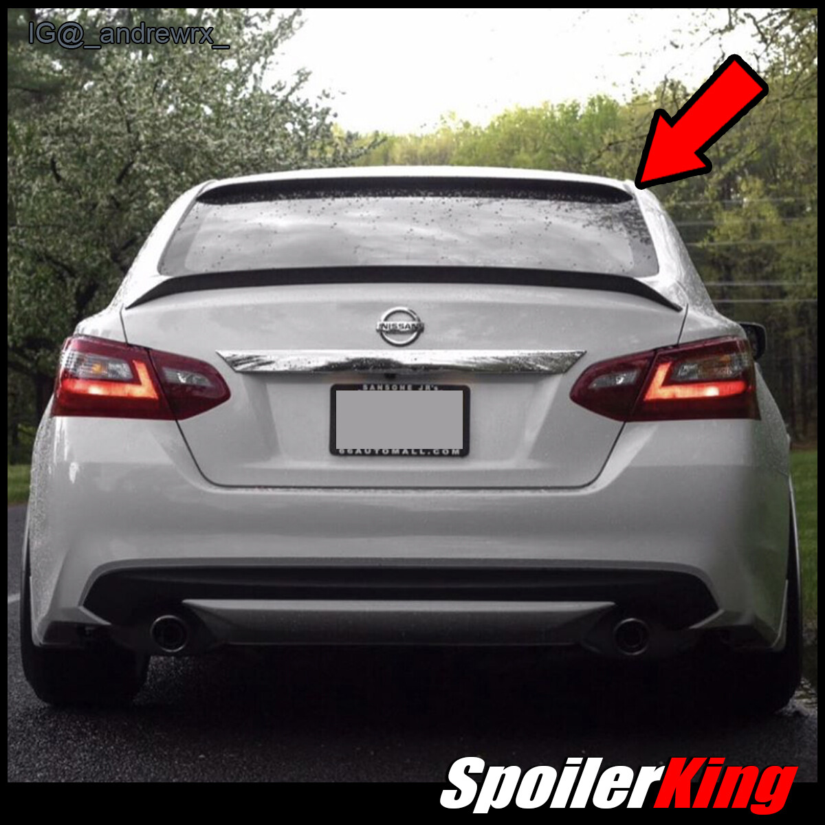 SpoilerKing 284R Rear Roof Spoiler Window (Fits Nissan Altima 2016-2018 ...