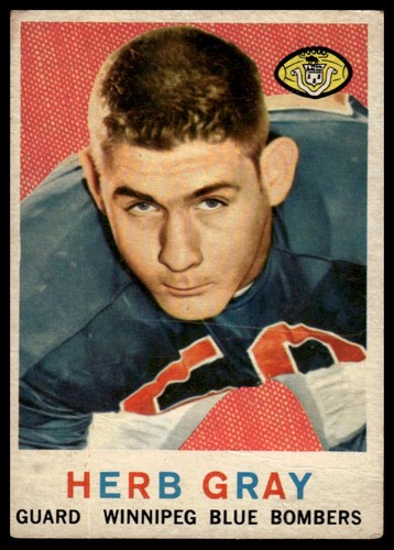 1959 Topps CFL #6 Herb Gray | eBay