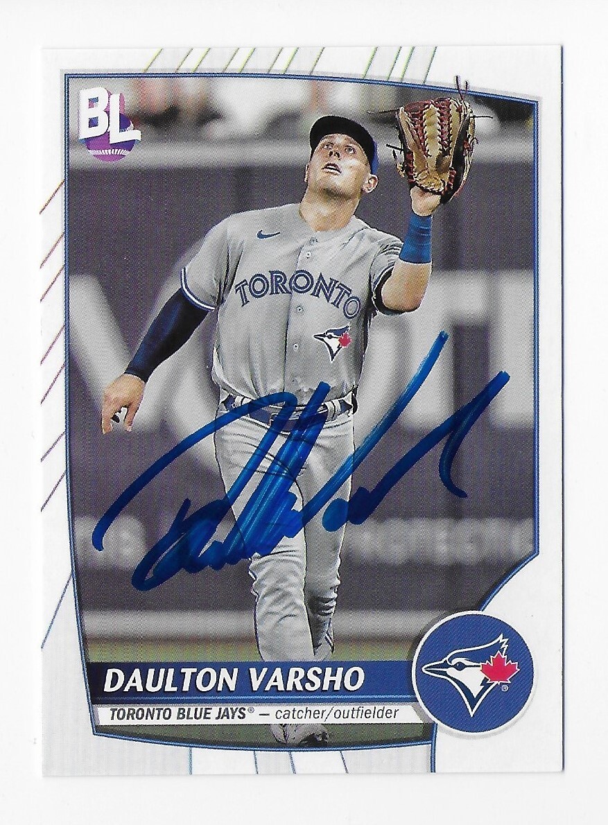 2023 TOPPS BIG LEAGUE DAULTON VARSHO BLUE JAYS AUTOGRAPHED SIGNED ...