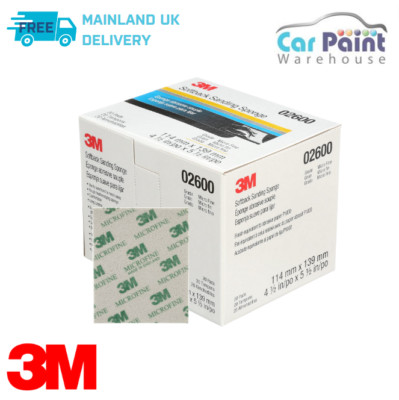 3M Microfine Soft Back Sanding Sponges 20 Pieces 02600 | eBay UK