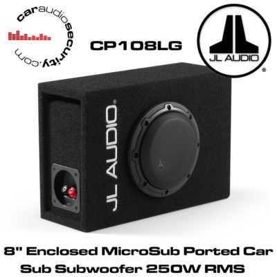 JL Audio CP108LG-W3v3 8" Enclosed MicroSub Ported Car Sub Subwoofer ...