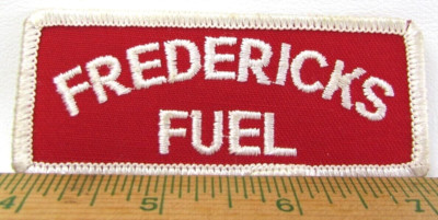 Vintage Fredericks Fuel Jacket Patch Gas Petroleum Heating Oak Ridge ...