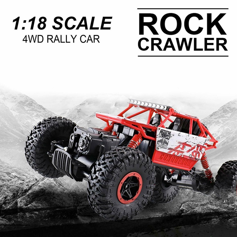1/18 RC Monster Truck 4WD Off-Road Vehicle 2.4G Remote Control Buggy ...