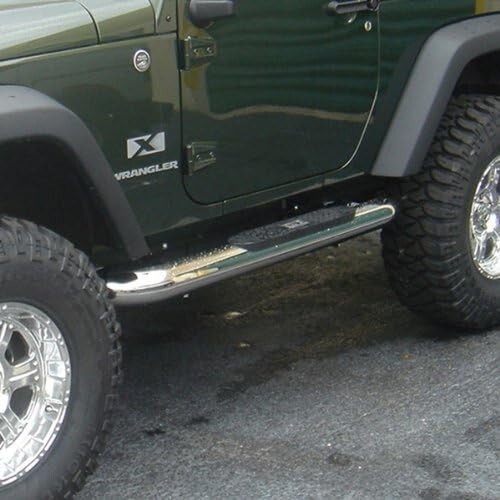 RUGGED RIDGE 4" Side Step Bars for 07-18 Jeep Wrangler JK 2-Door ...