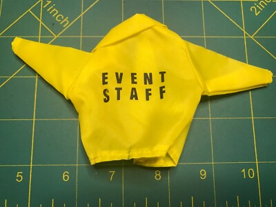 WWE WWF NWO AEW Mattel Elite Custom Event Staff Jacket Accessory ...