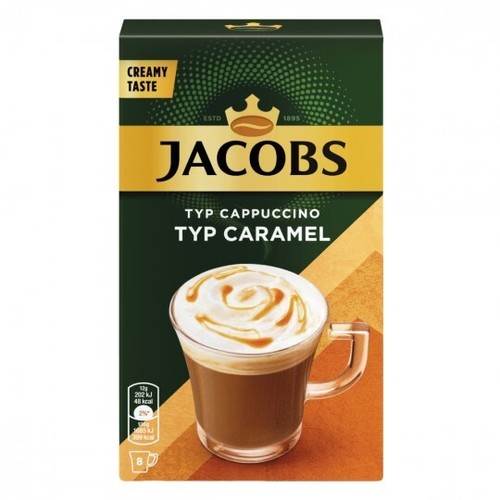 Jacobs CAPPUCCINO CARAMEL - Instant Coffee - 8 Sachets 96g / 3.38oz ...