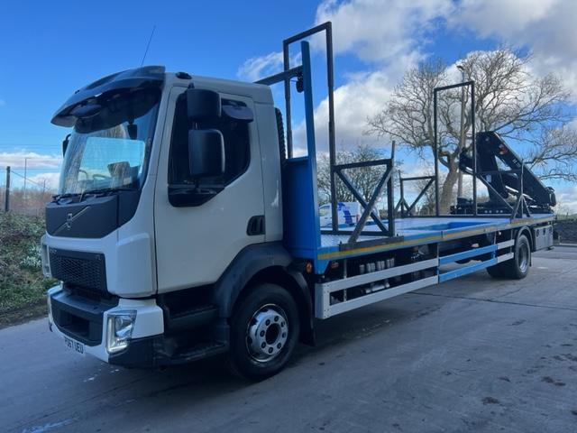 2017 67 Volvo FL 210 Euro 6 14T 25ft6 roof truss carrier Hiab XS111 ...