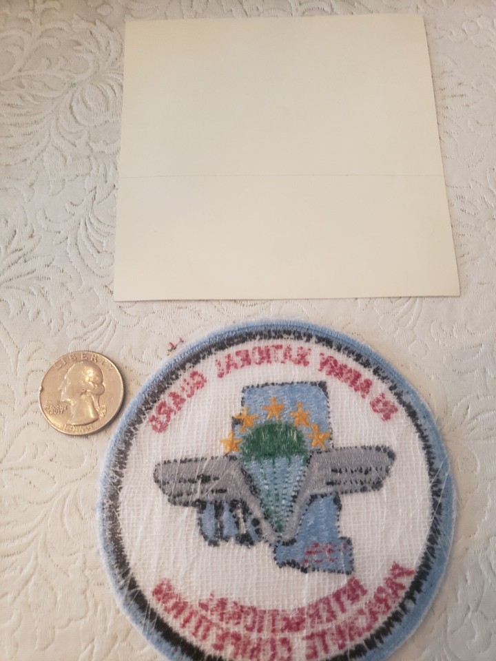 RARE 1991 US ARMY AIRBORNE RHODE ISLAND ARNG LEAPFEST PATCH AND STICKER ...