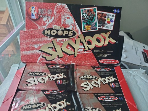 1997-98 Skybox NBA Hoops -Series 1 Hobby Basketball Two (2) Packs ...