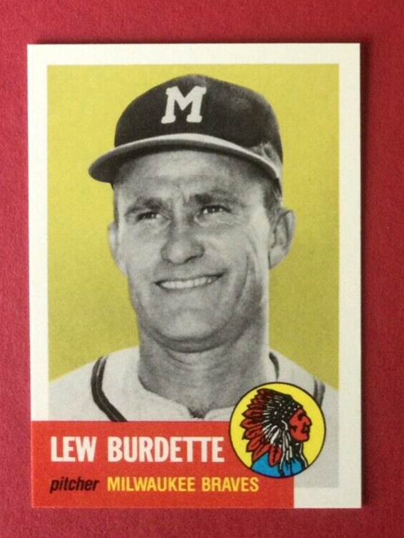 1991 Topps Archives The Ultimate 1953 Set - #310 Lew Burdette for sale ...