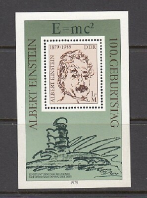 GERMANY D.D.R. SC# 1990 ALBERT EINSTEIN S/S - MNH | eBay