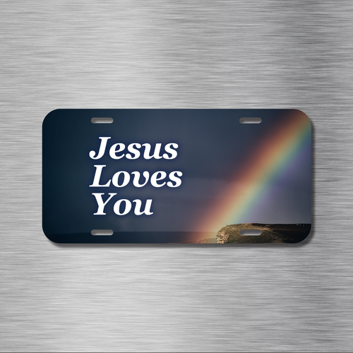 Jesus Loves You Vehicle License Plate Front Auto Tag Plate Christian ...