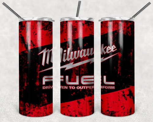 20oz Milwaukee Tools mechanic inspired Tumbler with box, lid and straw ...