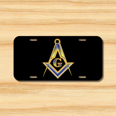 FREE MASON License Plate Vehicle Auto Tag MASONIC LODGE TEMPLE FREE ...