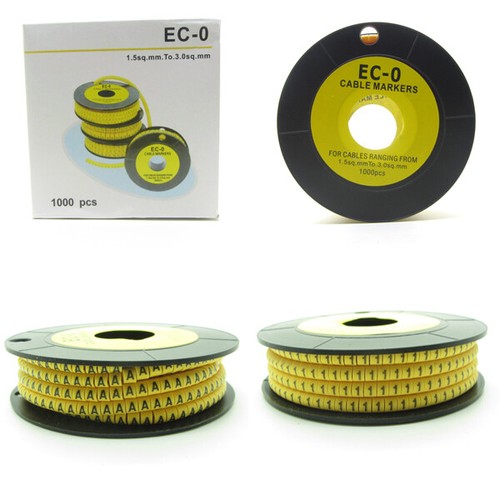 38 Rolls Cable Marker Number 0-9 + - Letter A-Z for Diameter 1.5-3mm ...