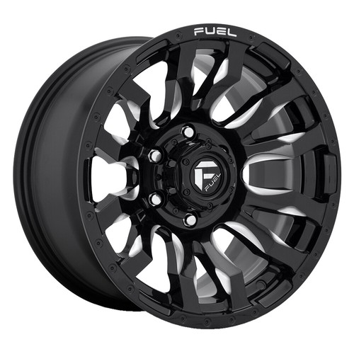 2 New Fuel Wheels Blitz D673 20x10 6-135 -18 Matte Black Milled Wheels ...