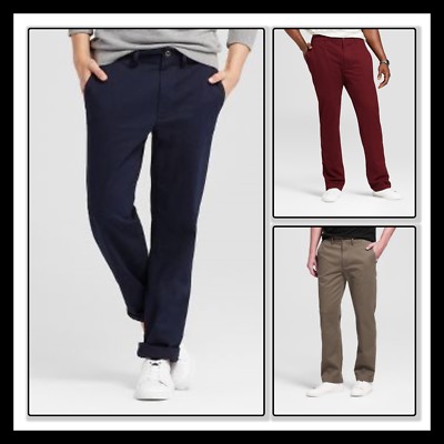 GOODFELLOW ATHLETIC FIT CHINO Pants STRETCH * 4 Colors * MULTIPLE SIZES ...