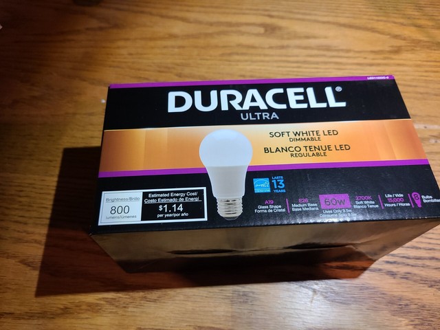 Duracell 8 pk Ultra LED Light Bulbs Soft White - Dimmable 60w 2700k for ...