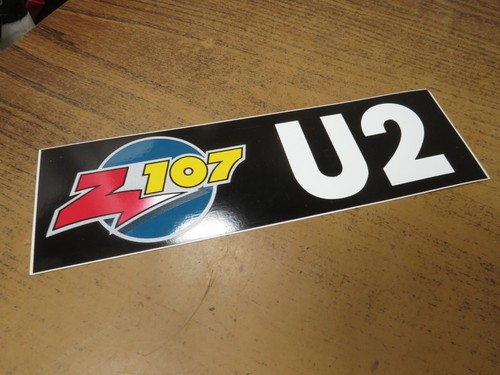 Vintage Z107 Houston Rock Radio Bumper Sticker U2 | eBay