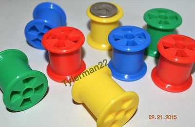 16 PLASTIC SPOOLS - BIRD PARROT FOOT TOY PARTS - CRAFTS - KIDS ...