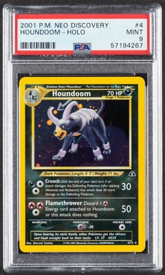 2001 Pokemon Neo Discovery Unlimited #4 Houndoom - Holo PSA 9 MINT | eBay