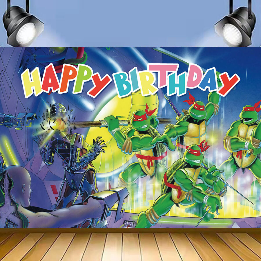 Teenage Mutant Ninja Turtles Birthday Party Photography Background ...