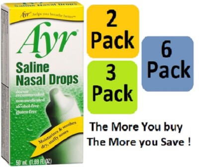 Ayr Saline Nasal Drops 50 mL | eBay