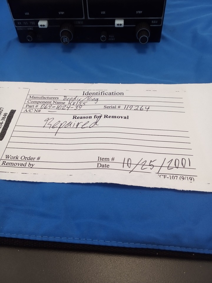 KING KX-155 NAV/COM Radio PN 069-1024-39 | eBay