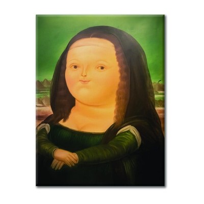 LABORATORIO 102 Quadro su Tela Fernando Botero La Gioconda Mona Lisa ...