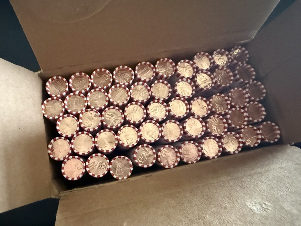 2024 P LINCOLN CENTS PENNY FULL SEALED BOX 50 ROLLS (BU) BRILLIANT ...