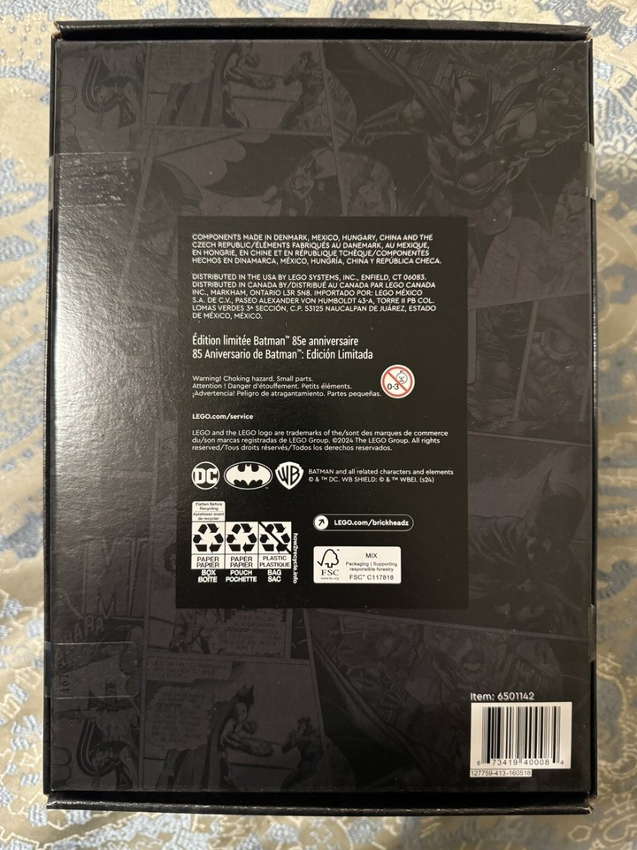 LEGO 40726 Brickheadz Limited Edition Batman 85th Anniversary New In ...